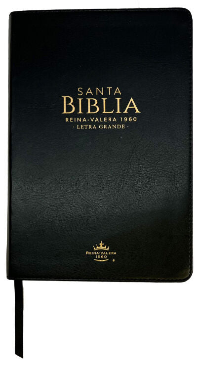 Biblia letra grande negro con índice RV1960
